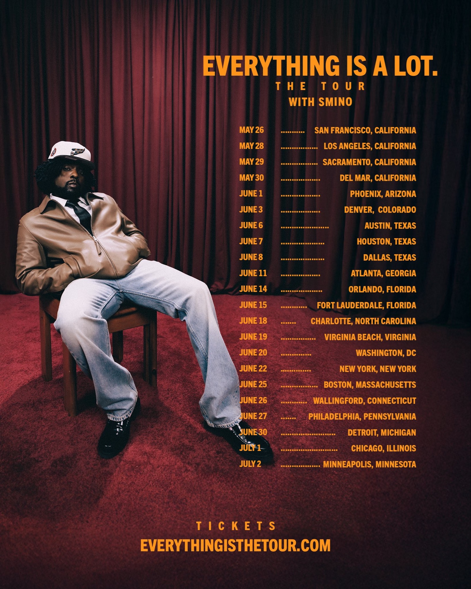 Wale heading out on road Everything Is A Lot. The Tour with Smino ...